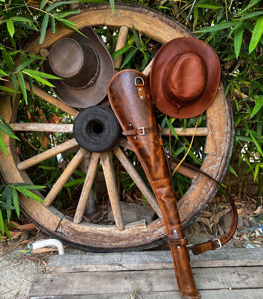 Premium Western Leather Rifle Scabbard Shotgun Case Hand Rifle Cover ...