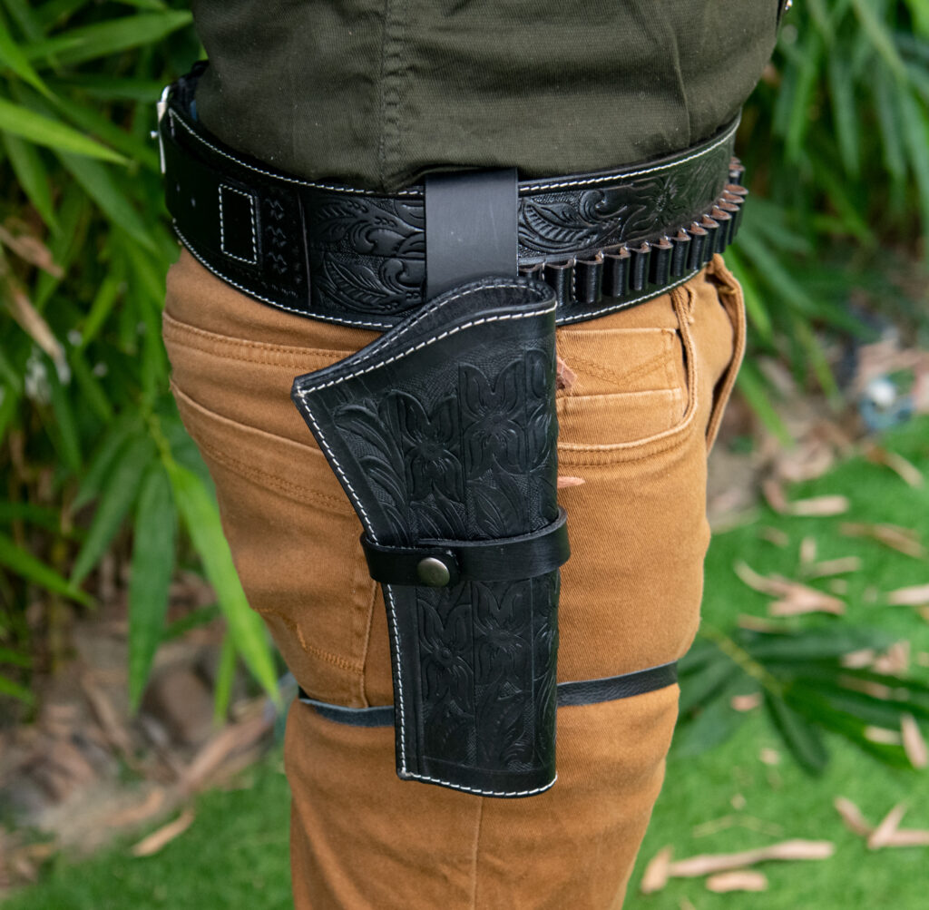 Cowboy Leather Gun Holster – Single Action Craved Holster